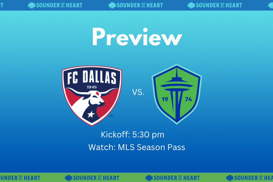 FC Dallas vs. Sounders, livestream: Lineup, kickoff, updates