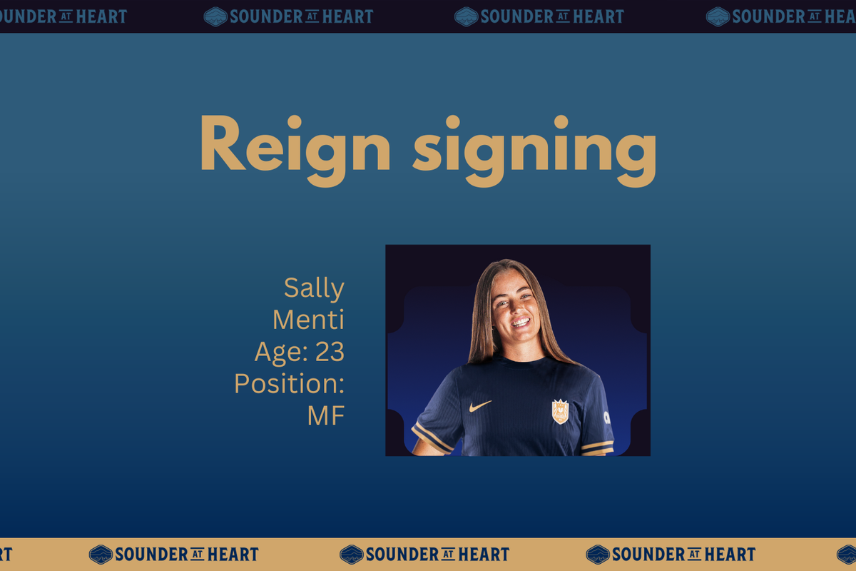 Reign sign midfielder Sally Menti to short-term contract